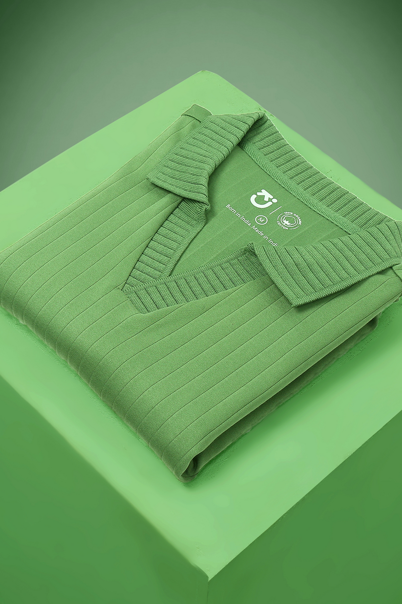 J Collar Men’s Knitted Polo - 100% Organic Cotton – Juggerknot Originals